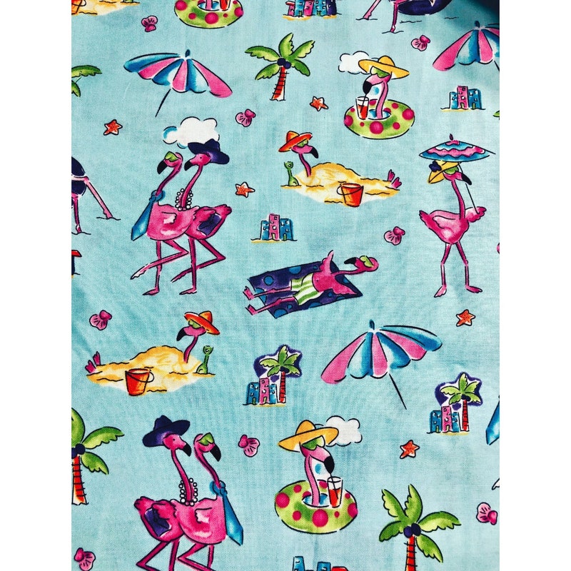 Flamingo Fabric - Etsy
