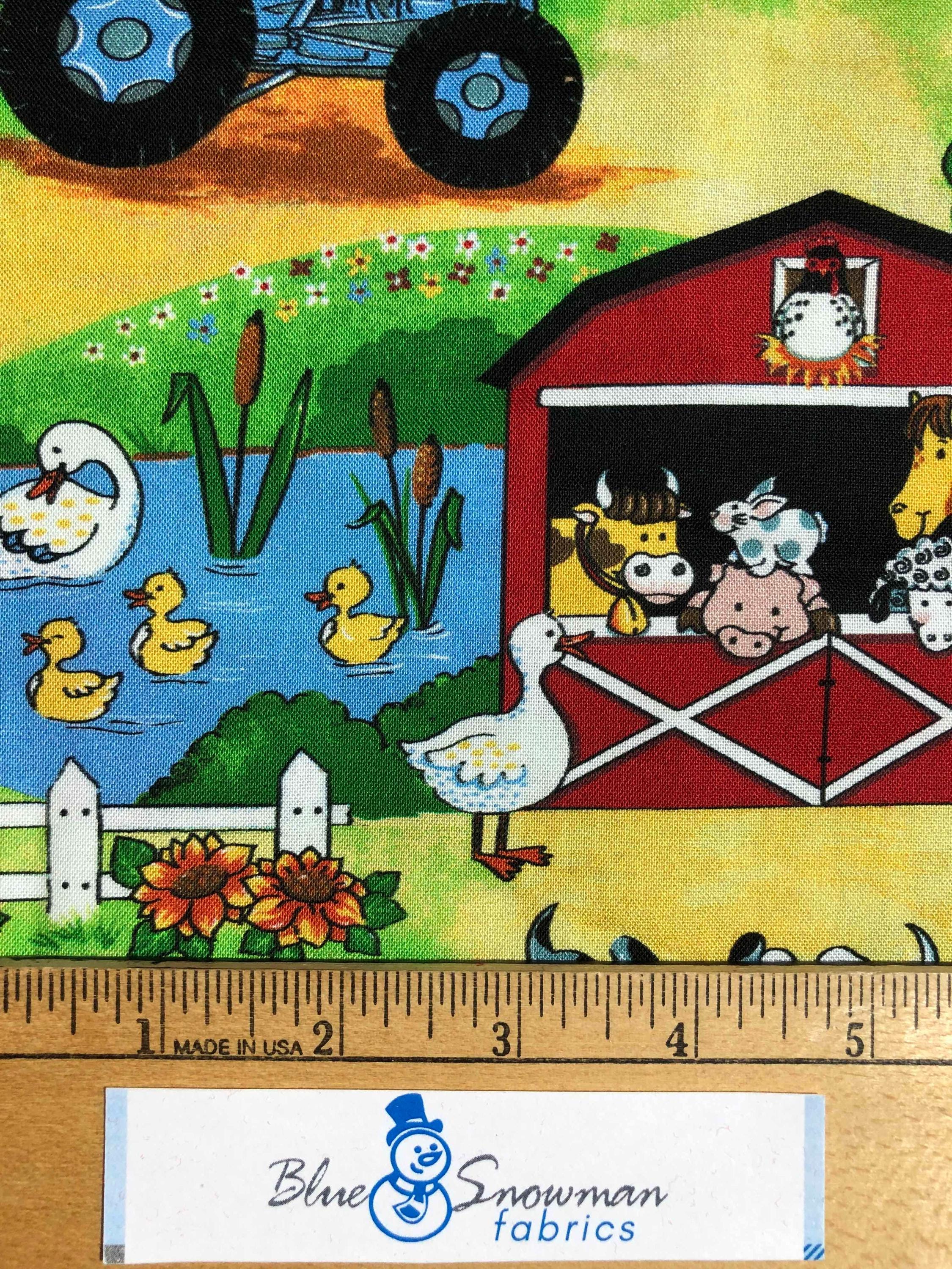 Fabric Traditions Farm Pasture Fabric, 100% Cotton Fabric, Sewing ...