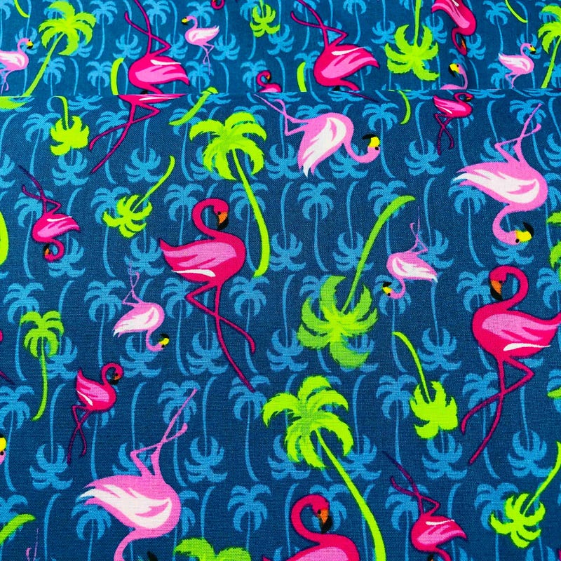 Flamingo Fabric - Etsy