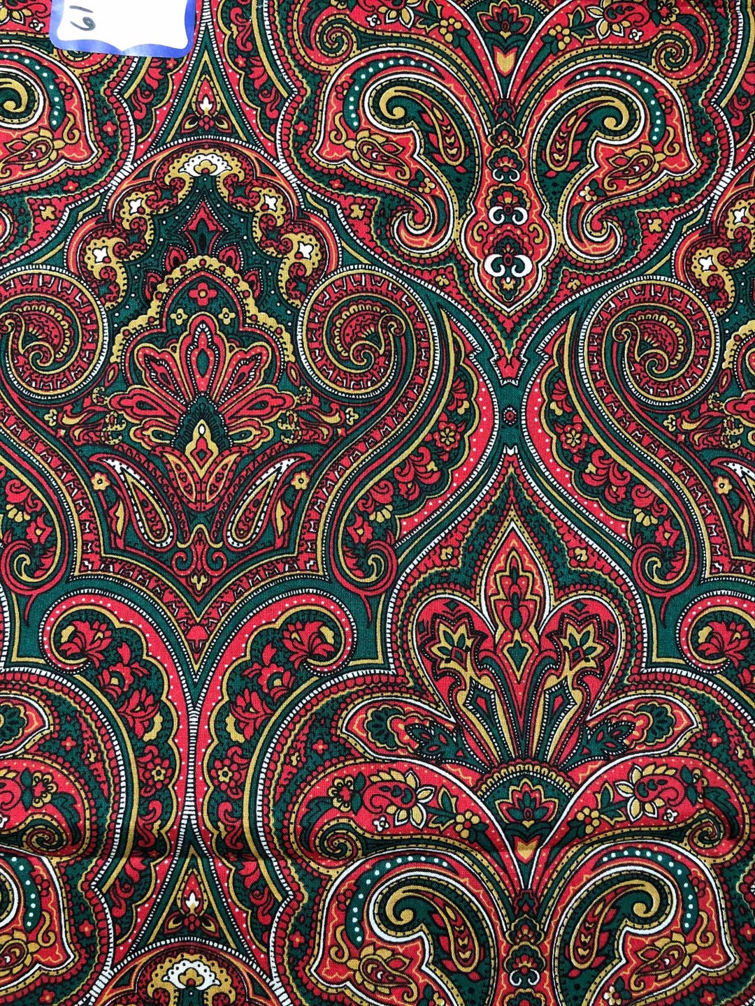 Fleur Morrocan Fabric, 100% Cotton, Quilting Fabric, Sewing, Red Fleur ...