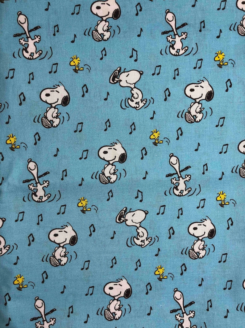 Licensed Peanuts Fabric, Snoopy, Sewing Fabric, Quilting, Fabric by the ...