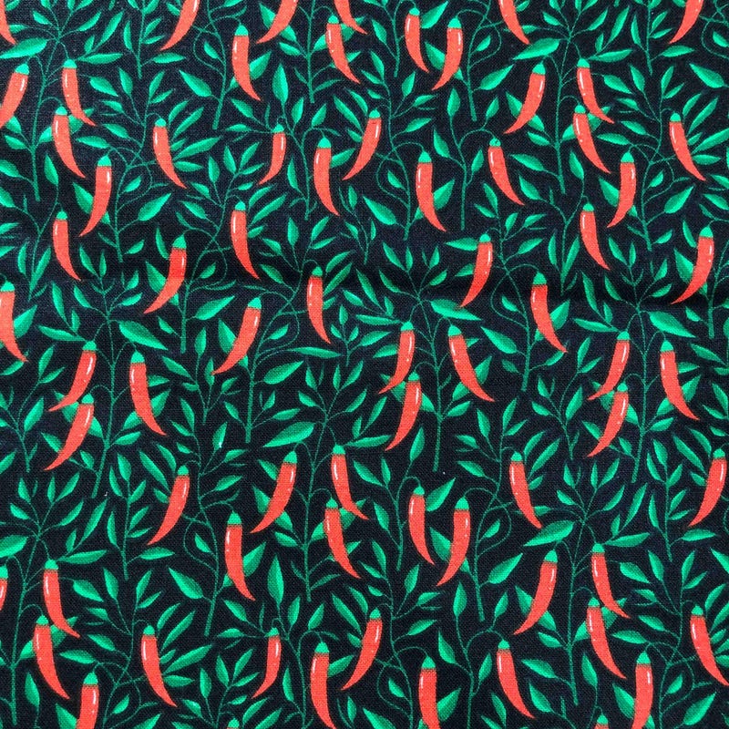 Chili Pepper Fabric - Etsy