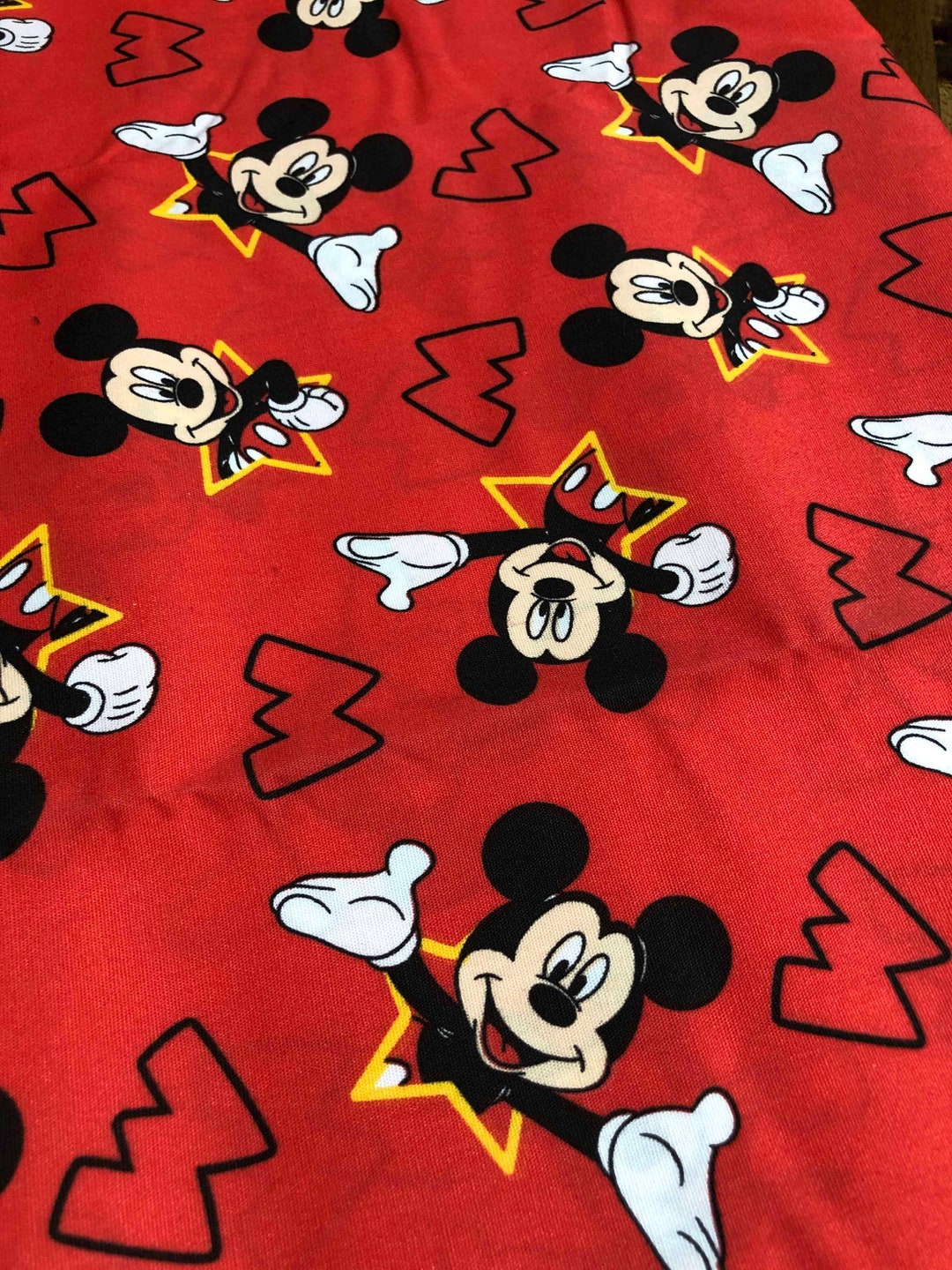 Licensed Disney Mickey Mouse Fabric 100% Cotton Fabric, Sewing ...