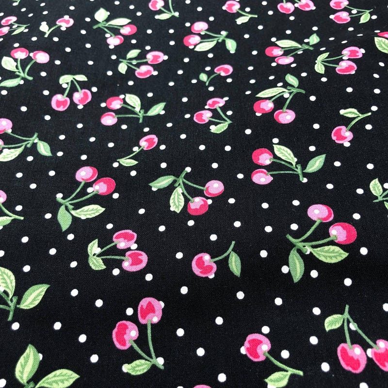 Cherry Fabric - Etsy