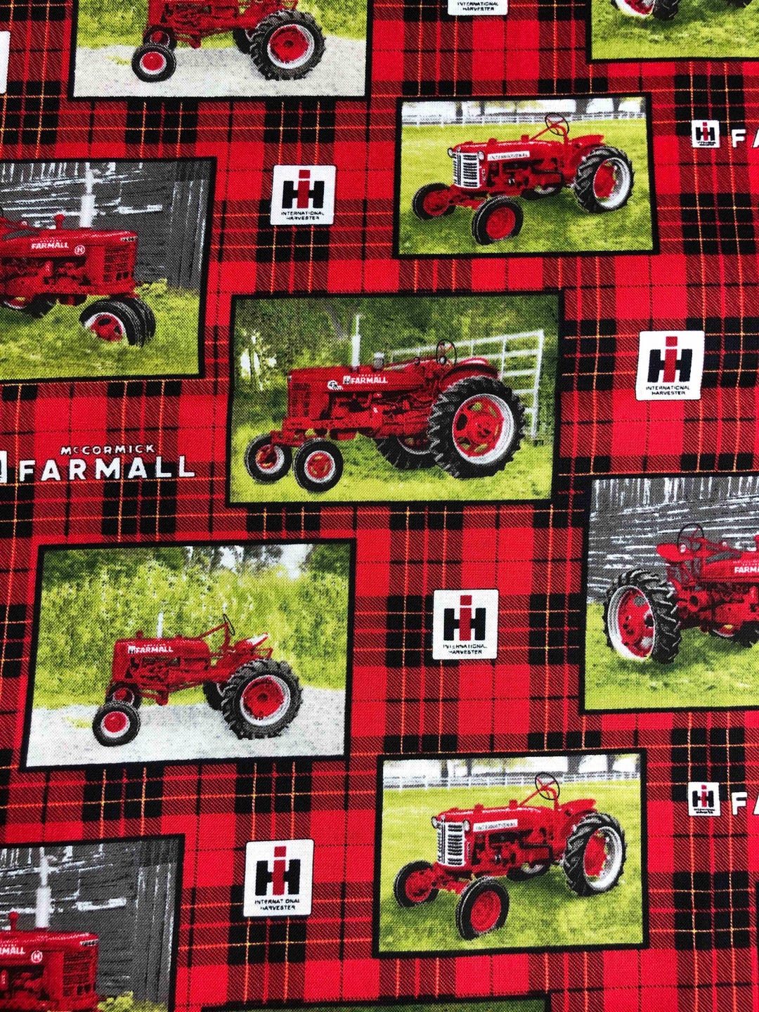 Farmall Tractor Fabric, 100%cotton Fabric, Sewing, Quilting Fabric ...