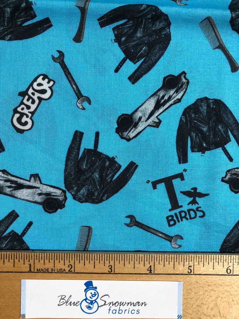 Grease Licensed Fabric, Cheerleader, 100% Cotton Fabric, Quilting ...