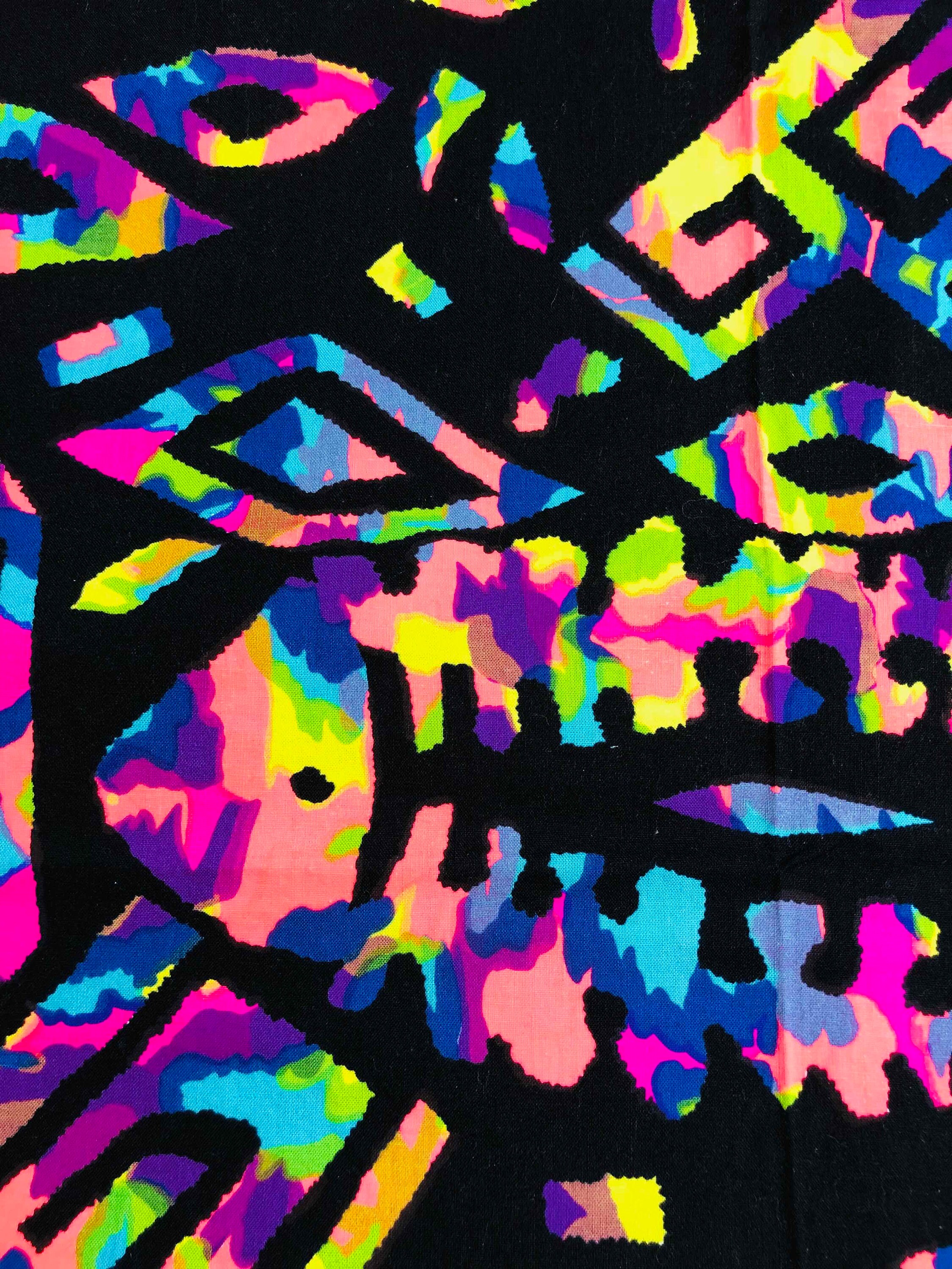 Neon Azteekse Tribale Achtergronden