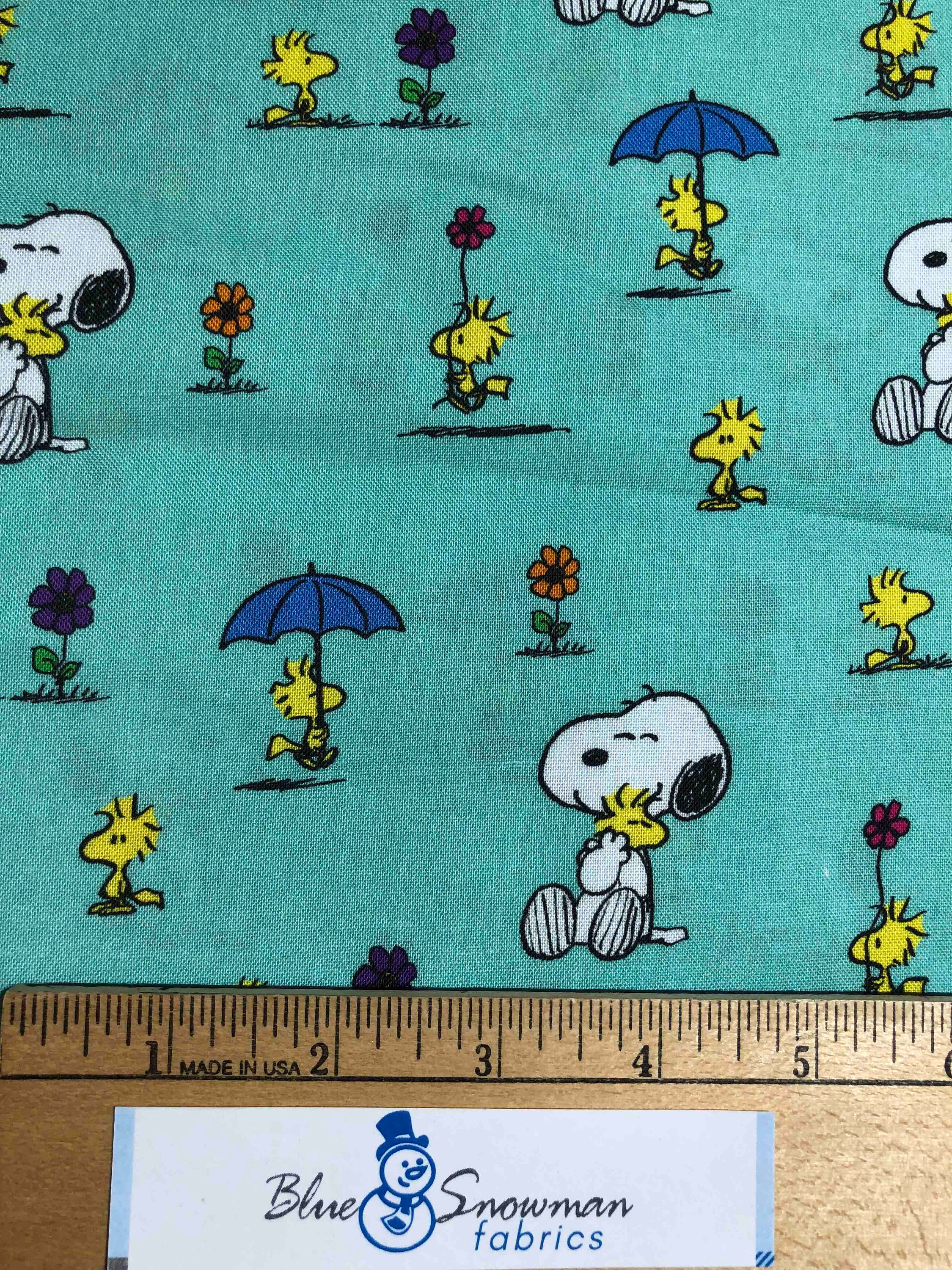 Licensed Peanuts Fabric, Snoopy, Sewing Fabric, Quilting, Fabric by the ...