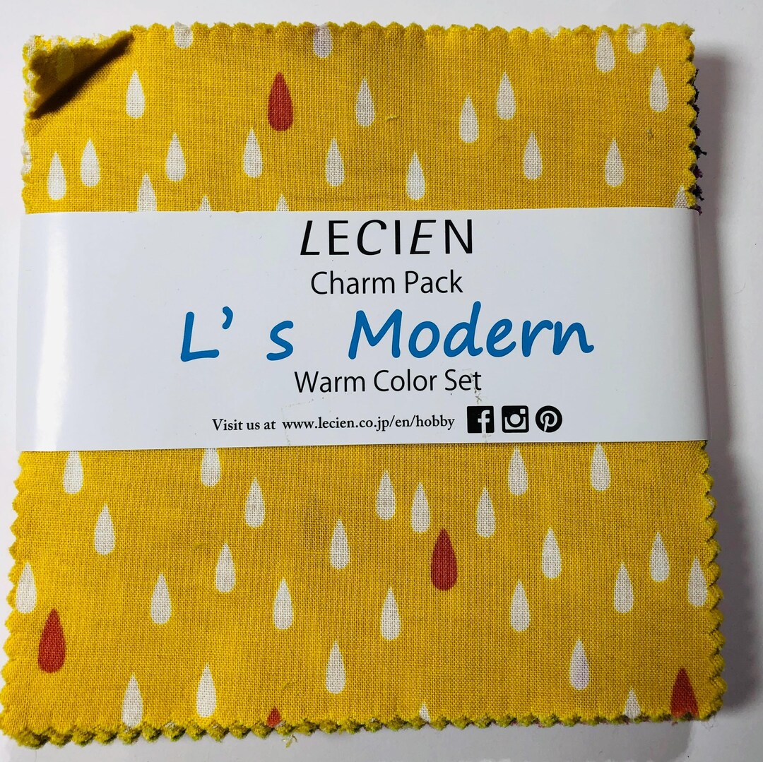 L's Modern Warm Color Set Collection for Lecien, 42 Piece Charm Pack ...