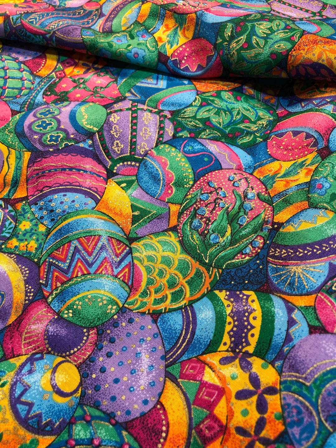 Cranston Easter Egg Fabric, Easter Bunny, Easter Fabric, Sewing ...
