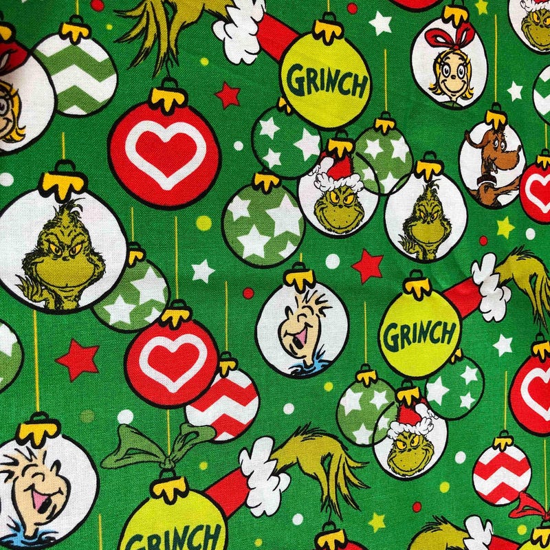 Grinch Fabric - Etsy