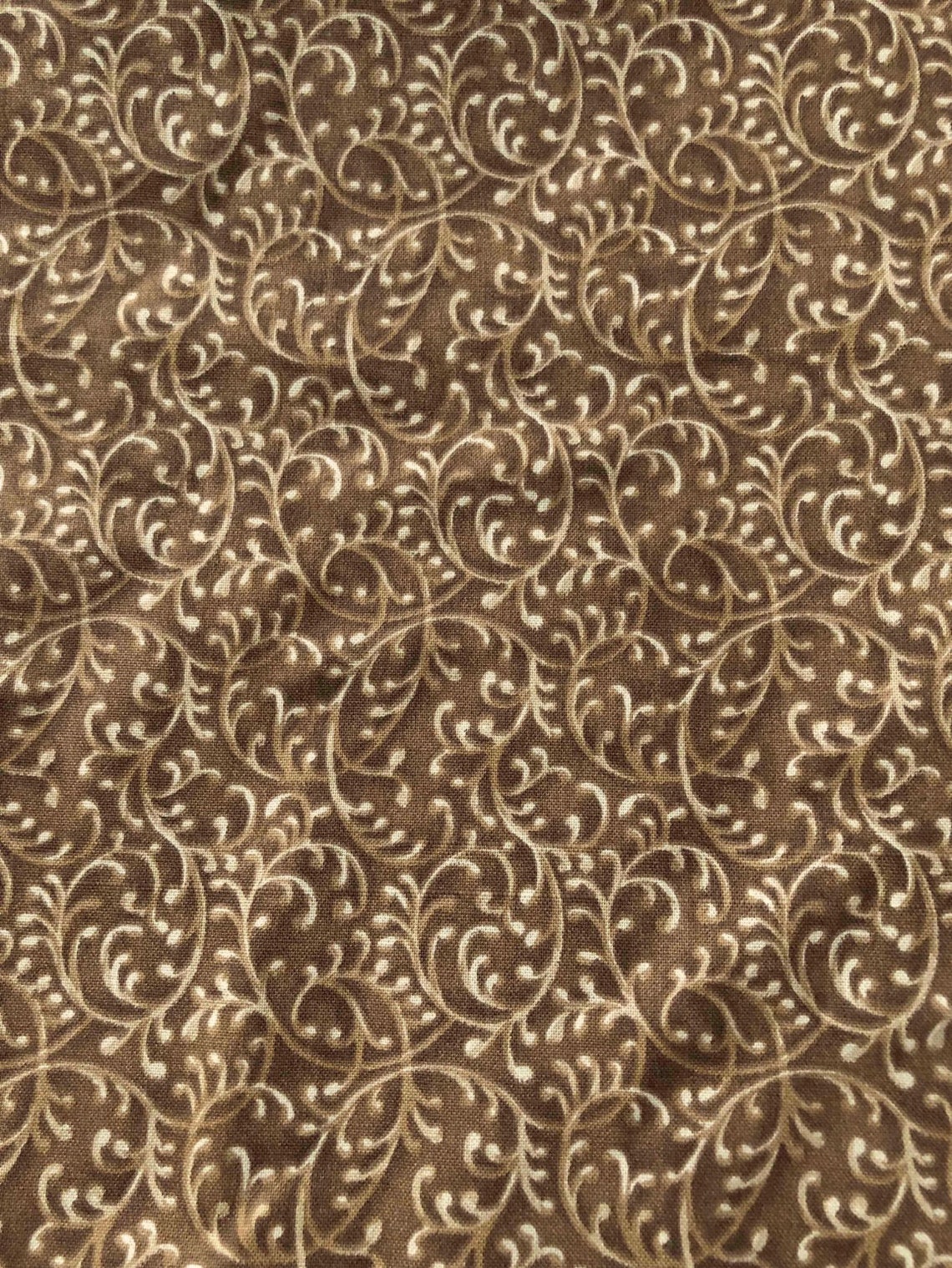 Tan Swirl, Blender Fabric, Cocoa Brown Fabric, Sewing, Quilting Fabric ...