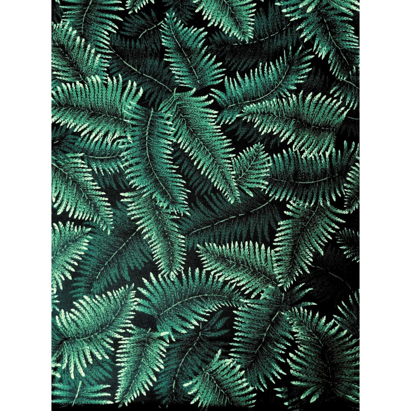 Green Fern Fabric, 100% Cotton, Sewing, Quilting, Cranston Fabric ...