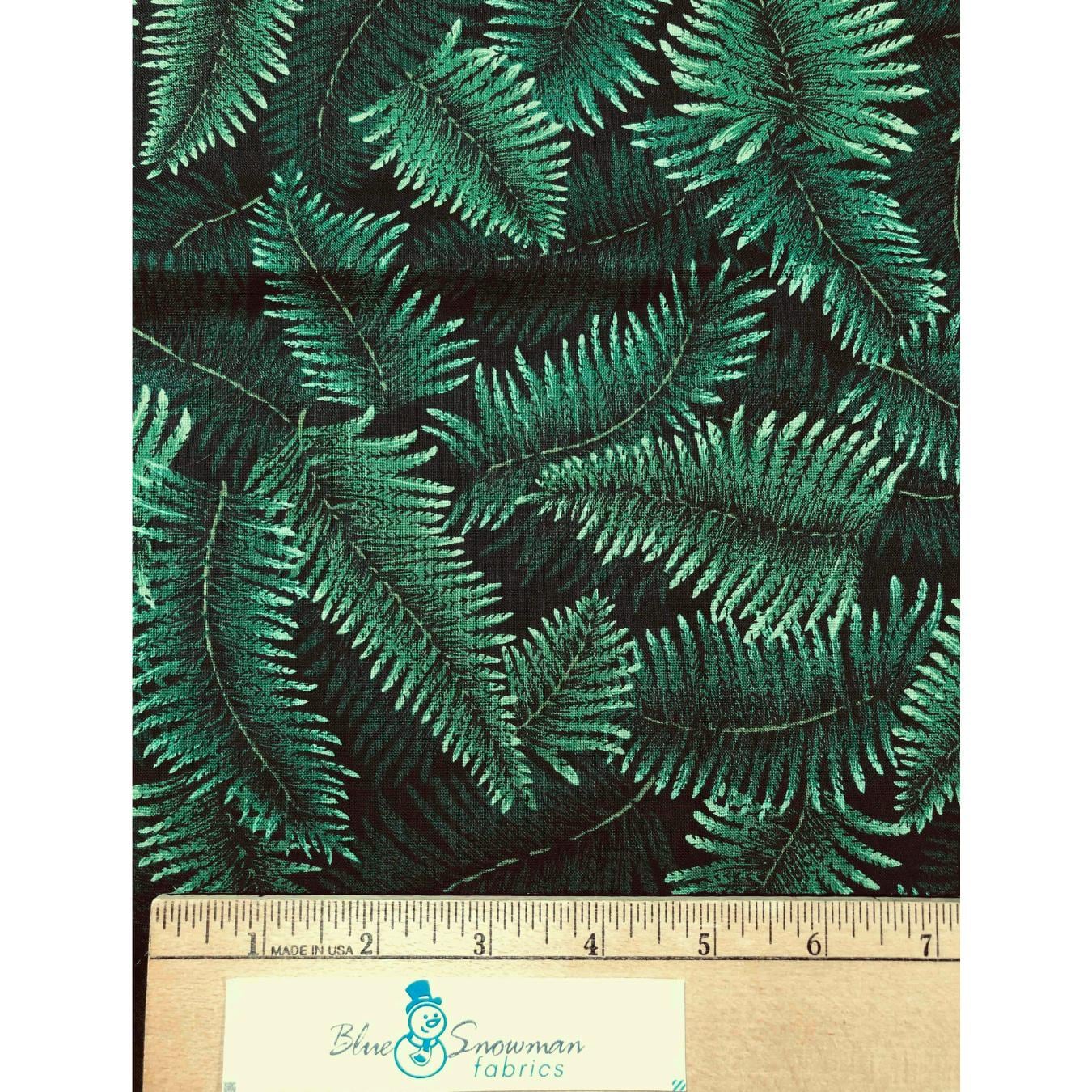 Green Fern Fabric, 100% Cotton, Sewing, Quilting, Cranston Fabric ...