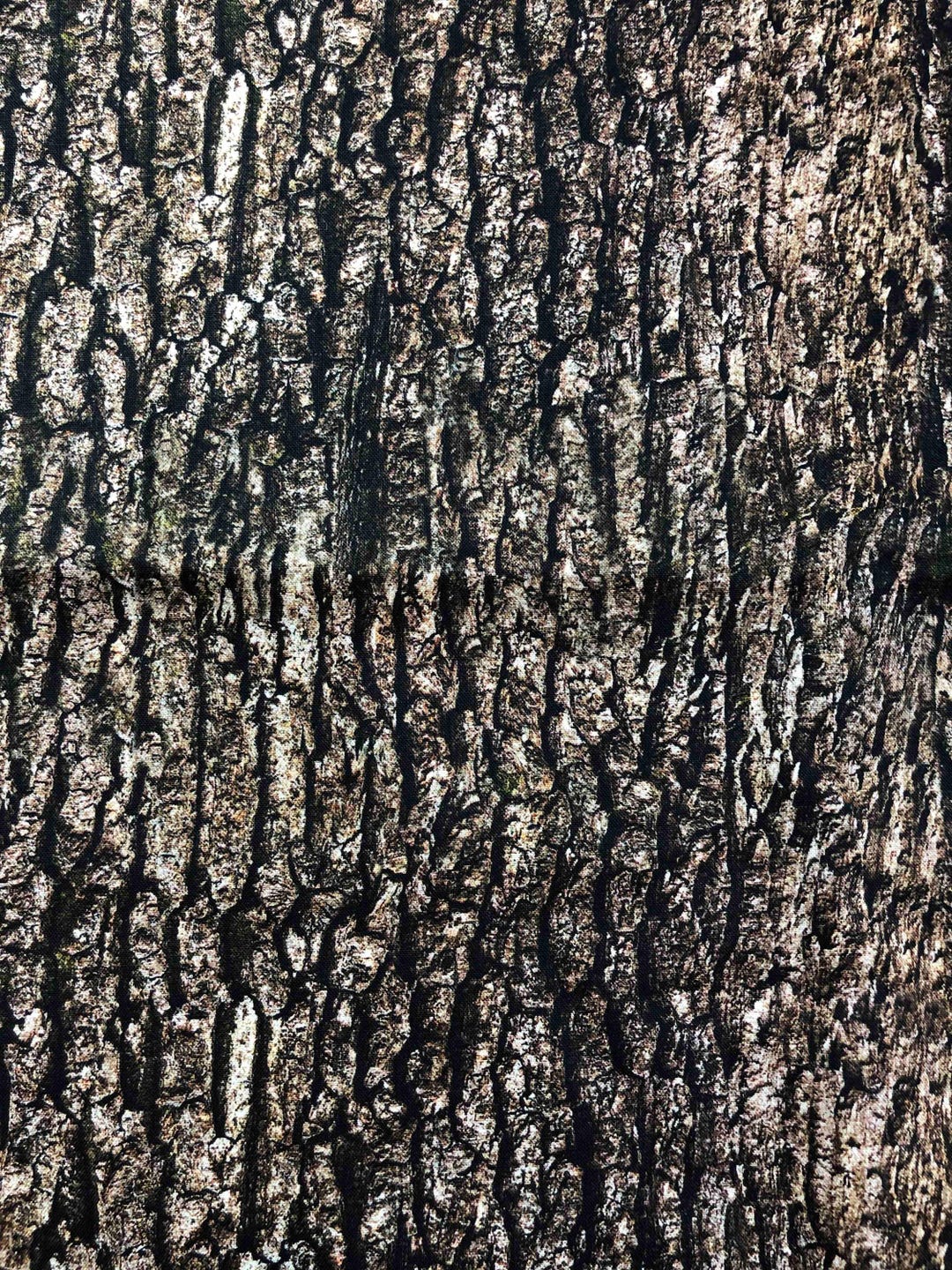 Tree Bark Fabric, 100% Cotton, Sewing, Quilting, Hunting, Camouflage ...
