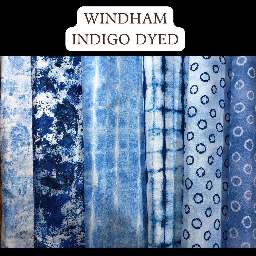 Windham Indigo Dyed Fabric Collection, 100% Cotton Fabric, Sewing ...