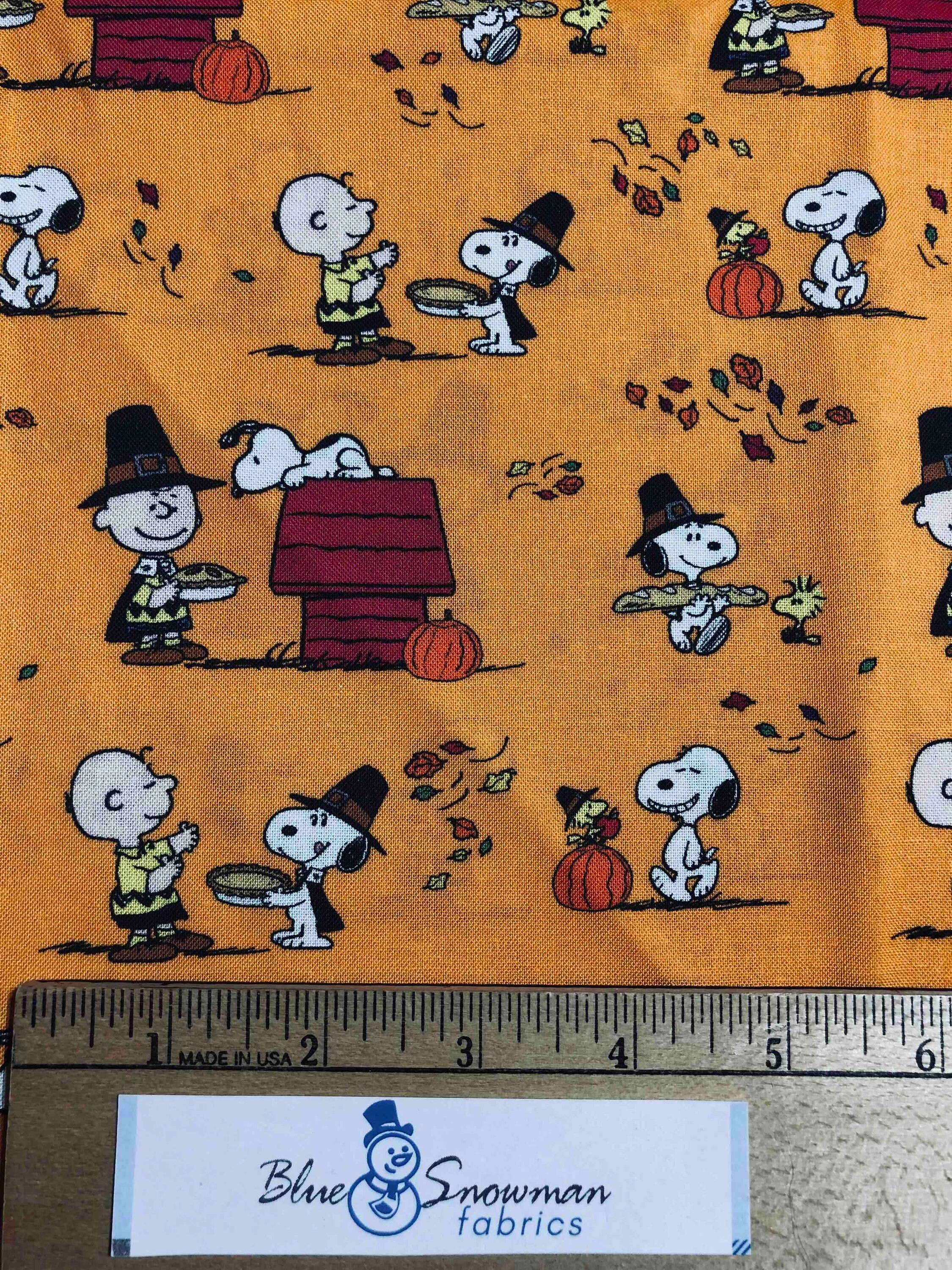 Licensed Peanuts Fabric, Snoopy, Charlie Brown, Holiday Fabric, Sewing ...
