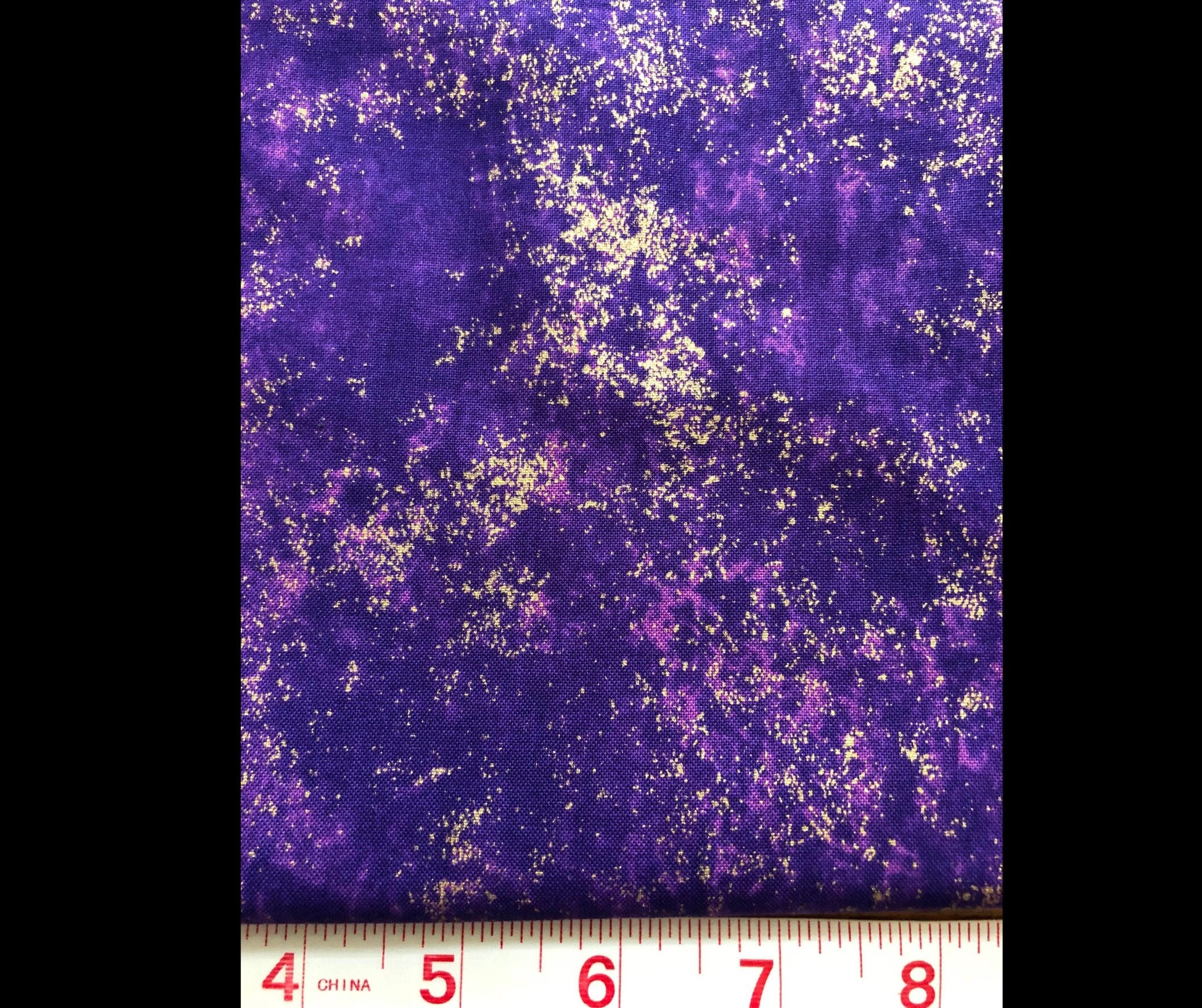 Northcott Fabric Artisan Spirit Shimmer Deep Purple 20260M, Purple ...