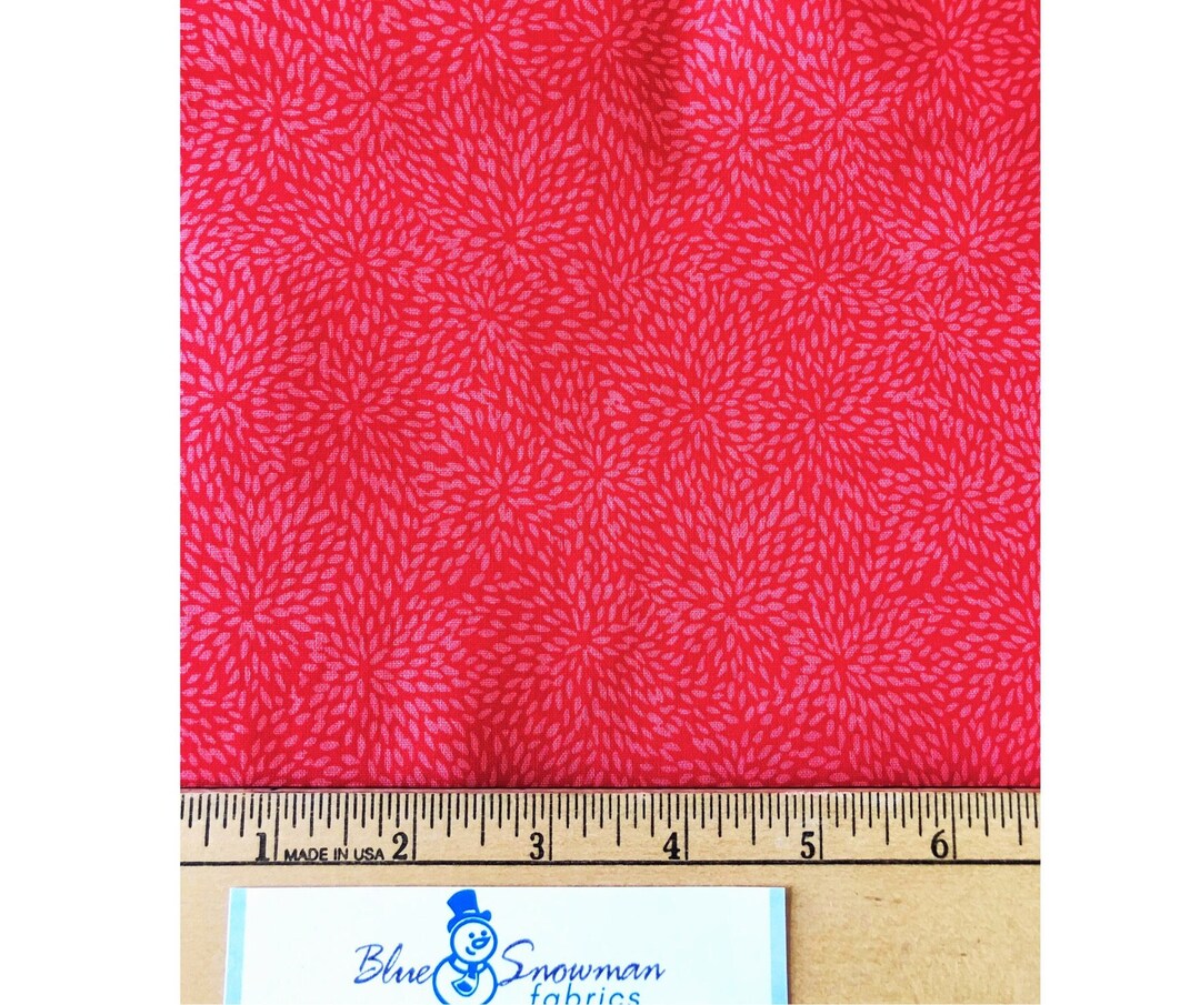 Waverly Red Burst 100% Cotton Fabric,fabric by the Yard, Red Fabric ...