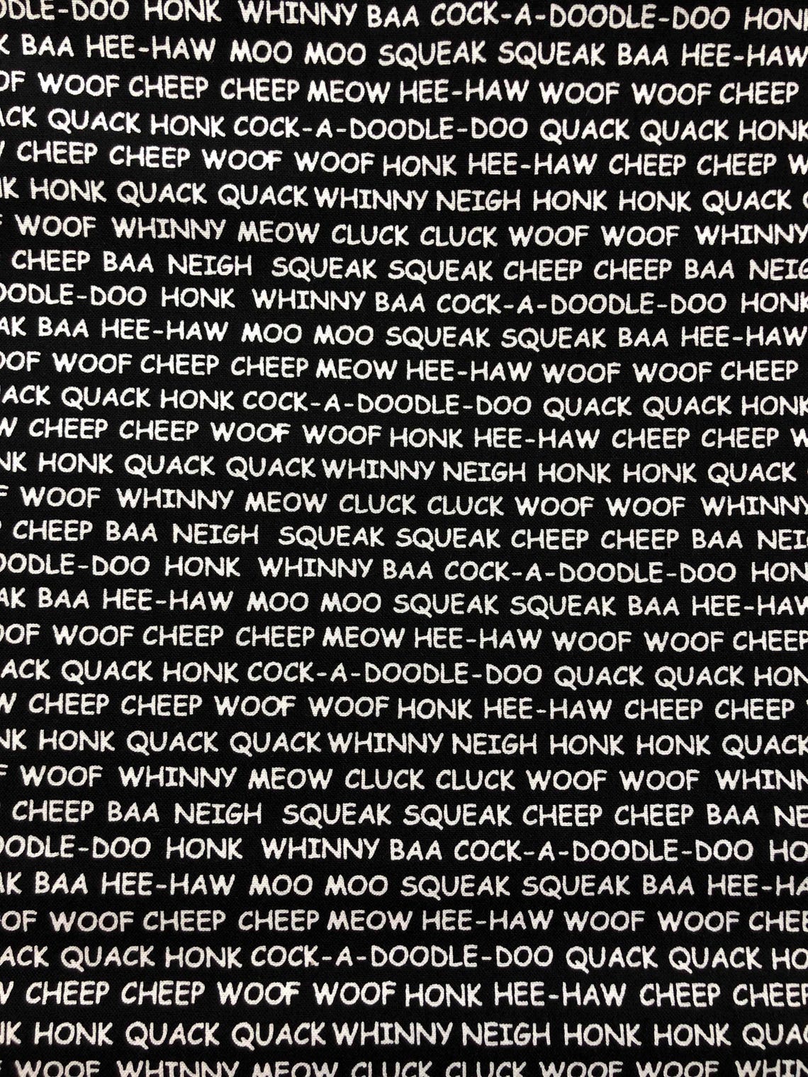 Andover Barnyard Words, Farm Animal Fabric, 100% Cotton, Sewing ...