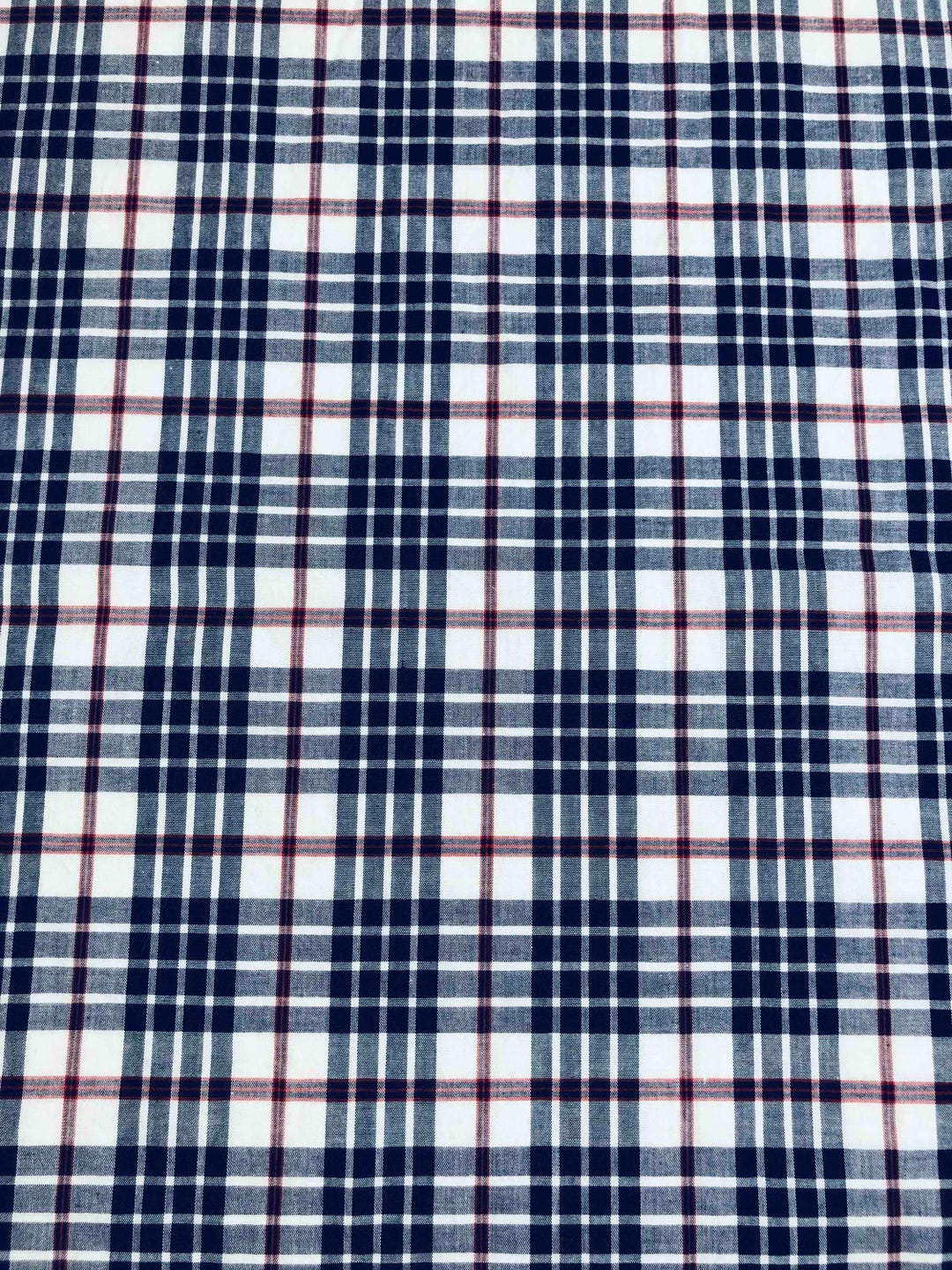 Blue Plaid Fabric 100% Cotton Quilting Fabric, Sewing, Crafting ...