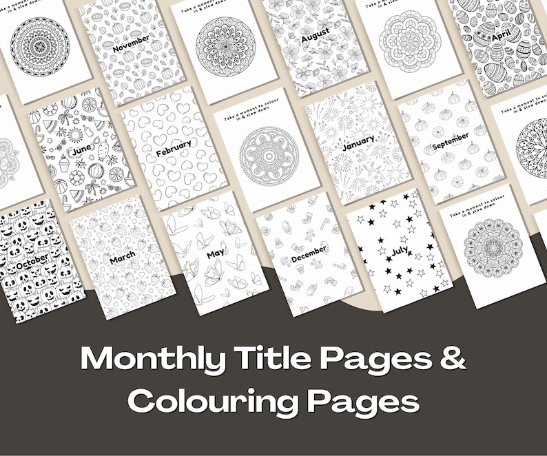 340-page BUJO Starter Kit Printable | Dotted & Plain (PDF Download) - Etsy