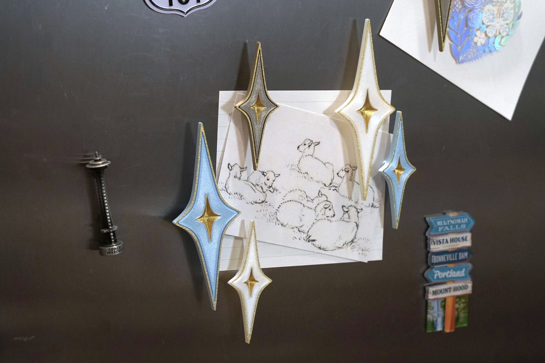 Mid Century Modern Magnet / Decor - MCM Sparkle / 3D Printed / Vintage ...