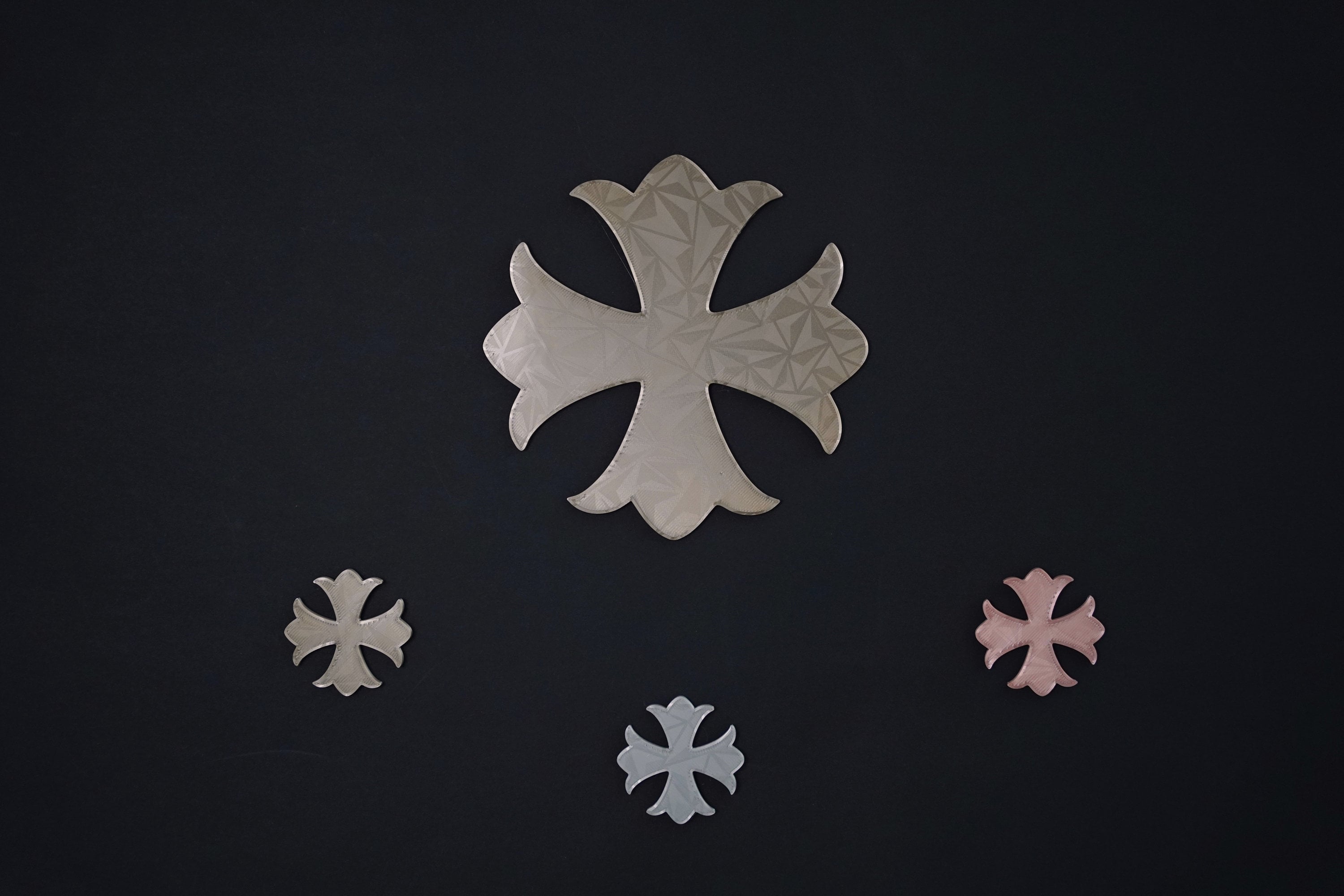 Chrome Hearts Style Wall Art / Decor Square Cross / 3d - Etsy