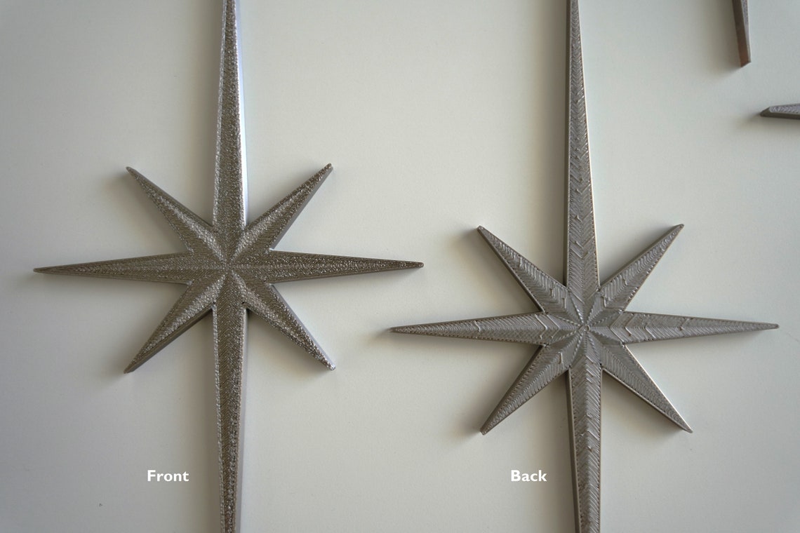 Mid Century Modern Wall Art / Decor MCM Starbursts / 3D Printed ...