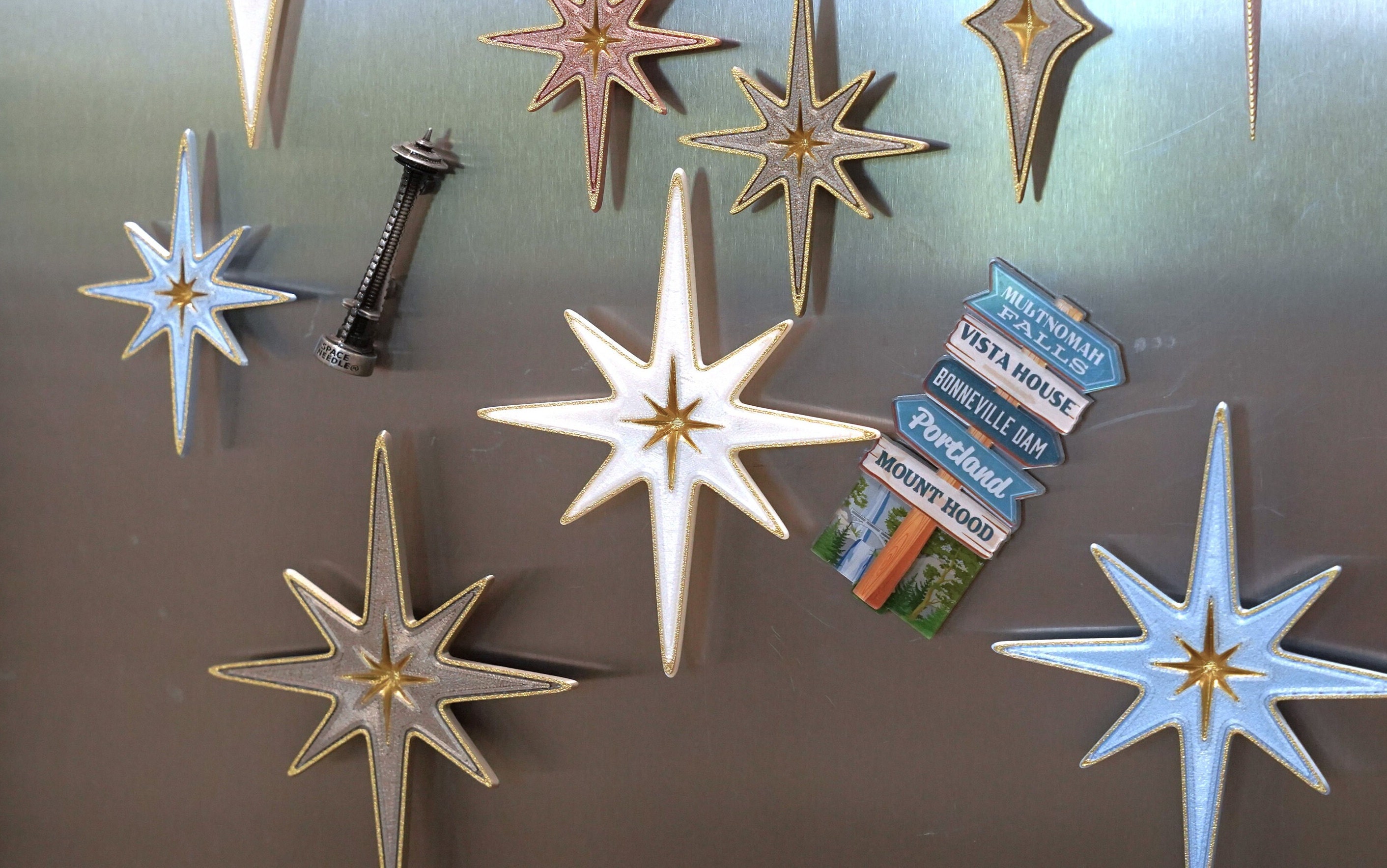 Mid Century Modern Magnet / Decor MCM Starbursts / 3D Printed / Vintage ...