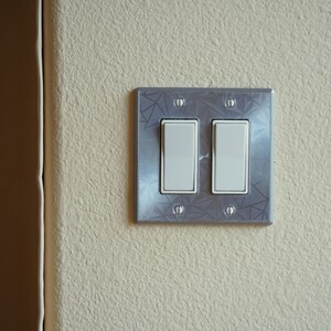 Light Switch Plates Covers - Outlet Rocker Toggle Geometric Pattern ...