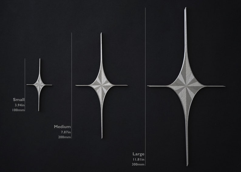 Mid Century Modern Wall Art / Decor MCM Sparkles / 3D - Etsy