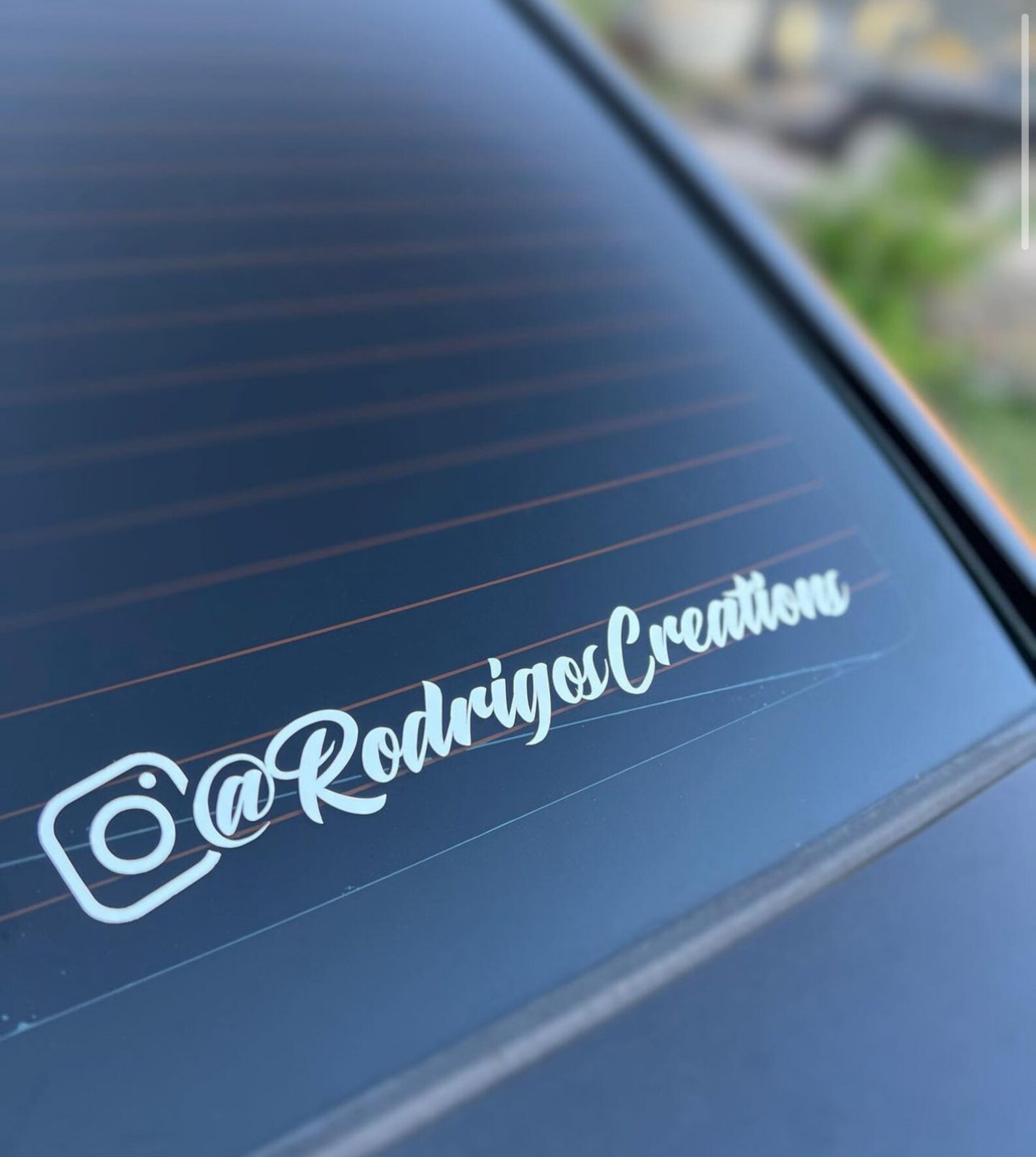 Custom Instagram Handle Vinyl Decal - Choose Your Own Font - Etsy