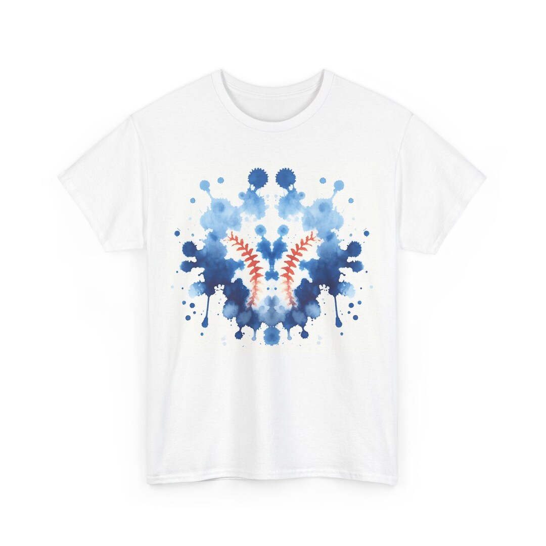 Baseball Brain Inkblot Sports Art Unisex T-shirt Coach Pitcher Catcher ...
