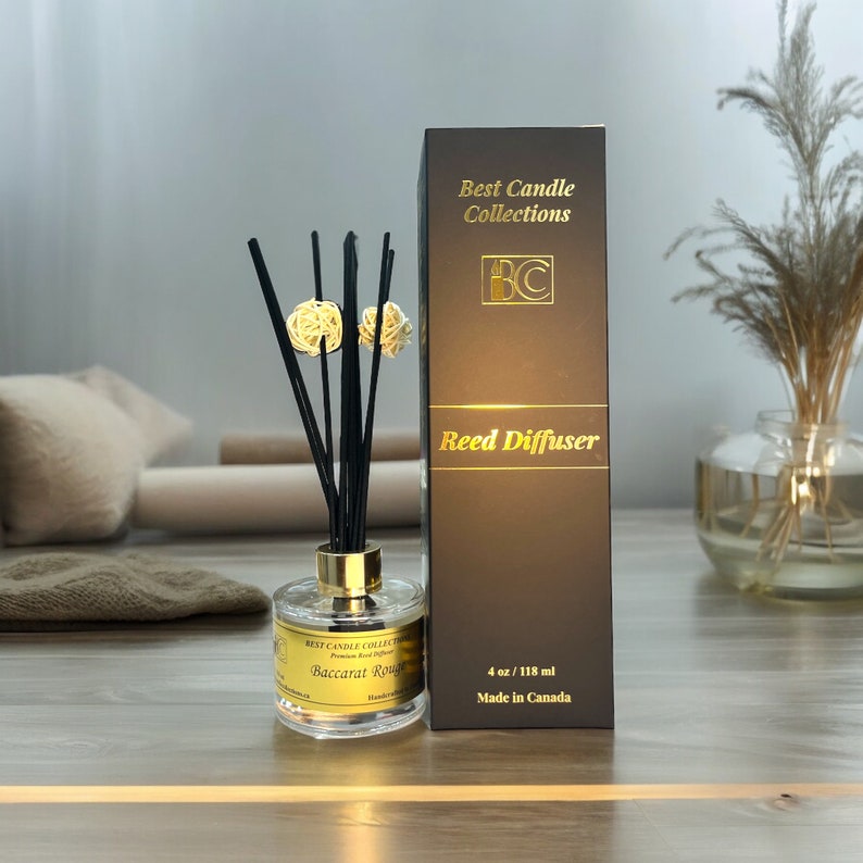 Baccarat Rouge Reed Diffuser | Aromatherapy | Long-lasting Scent | Eco ...