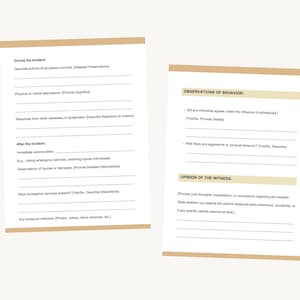 Editable Witness Statement Form | Legal Document for Court Use | Record ...