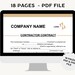 Editable Contractor Contract | Contractor Documents | Contractor Forms ...