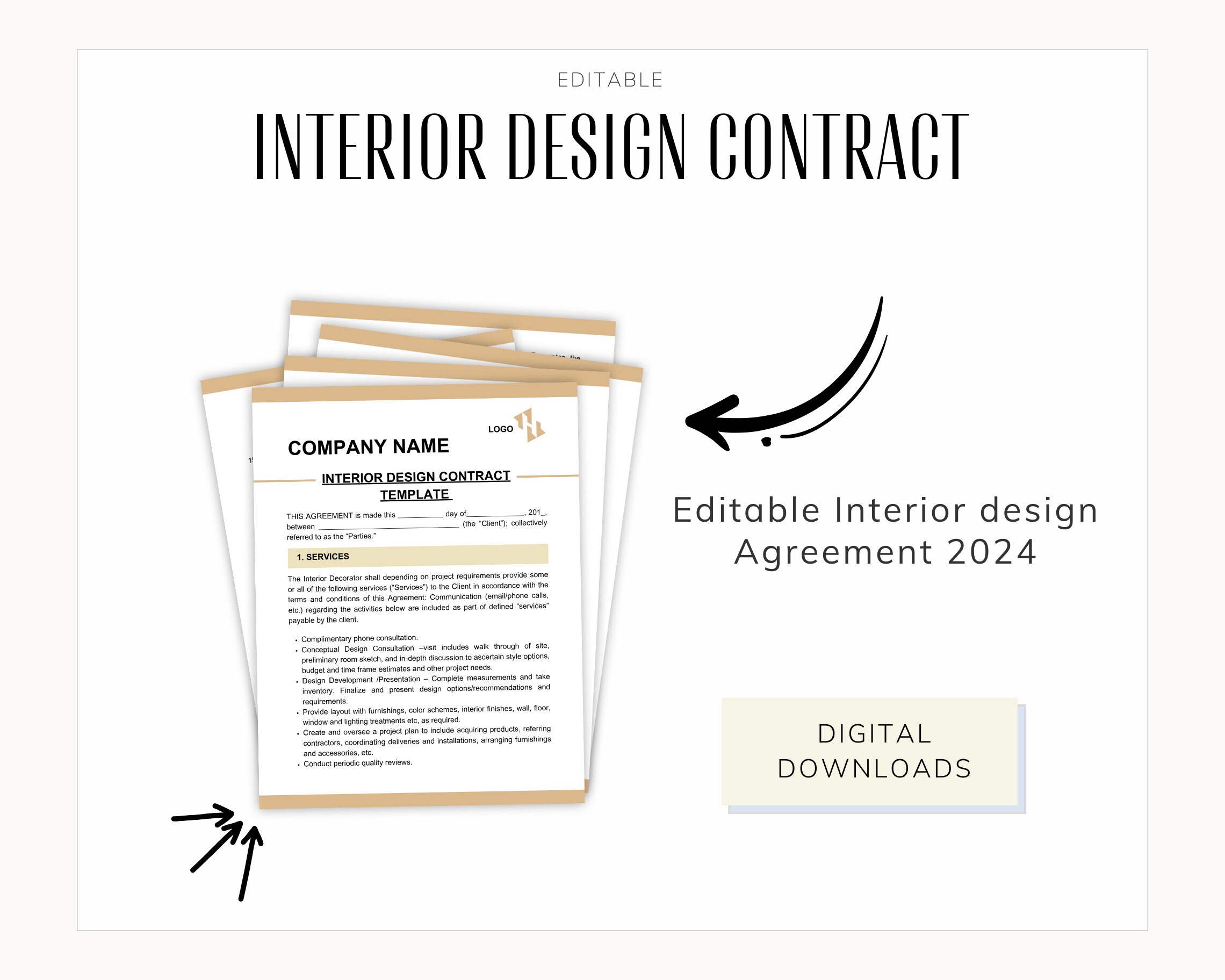 Interior Design Agreement | Contract for Design Services, Paint Colors ...