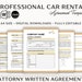 Car Rental Agreement Template, Turo Spreadsheet, Landlord Forms ...