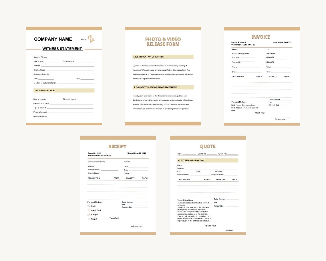 Editable Witness Statement Form | Legal Document for Court Use | Record ...
