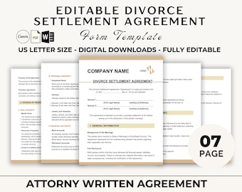 Printable Divorce Papers - Marital Settlement and Legal Separation ...