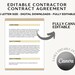 Editable Contractor Contract | Contractor Documents | Contractor Forms ...