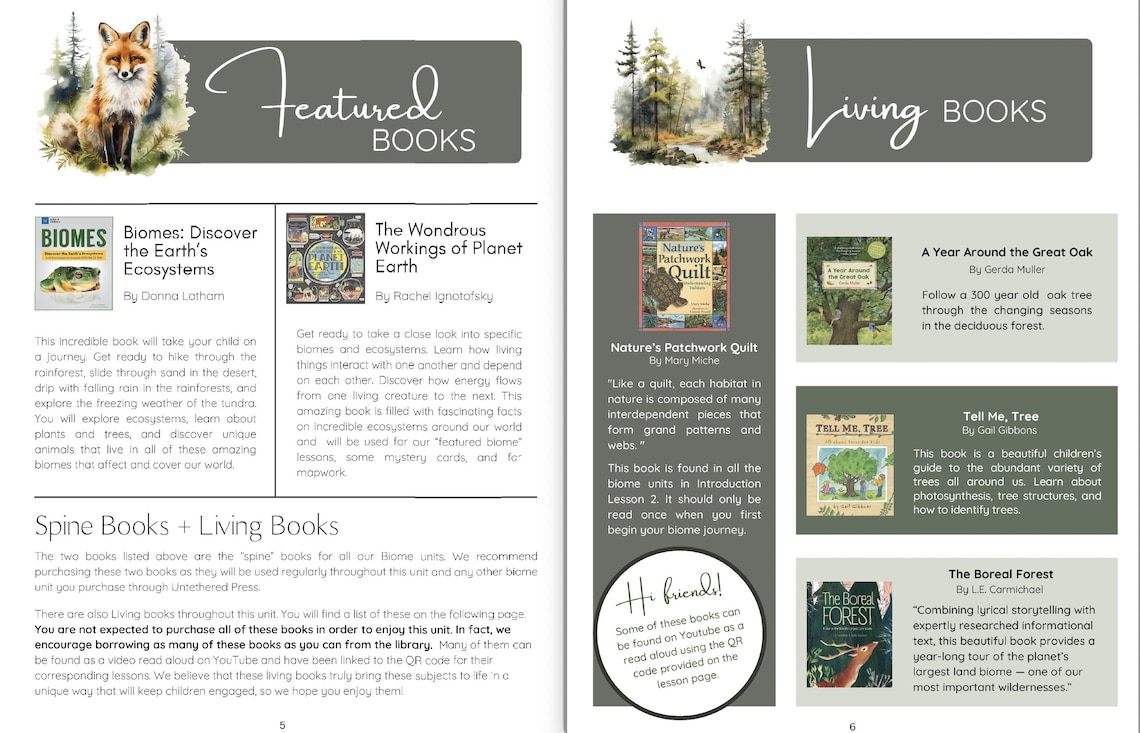 Forest Biome | Unit Study, Curriculum, Elementary, Charlotte Mason ...