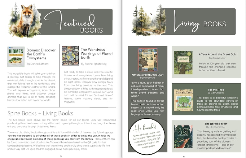 Forest Biome | Unit Study, Curriculum, Elementary, Charlotte Mason ...