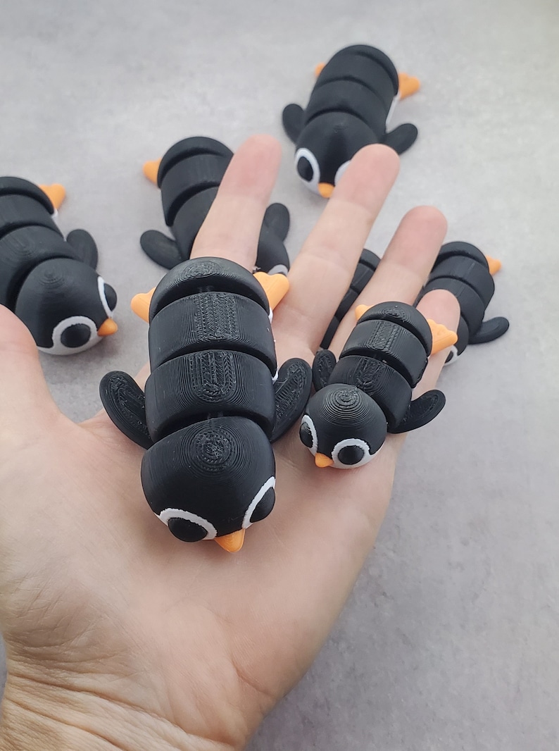 3D Printed Articulating Penguin - Etsy