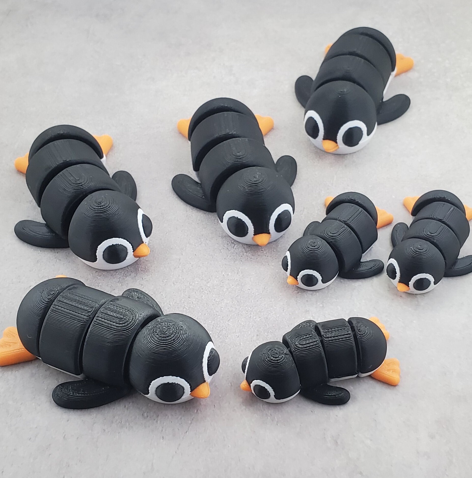3D Printed Articulating Penguin - Etsy