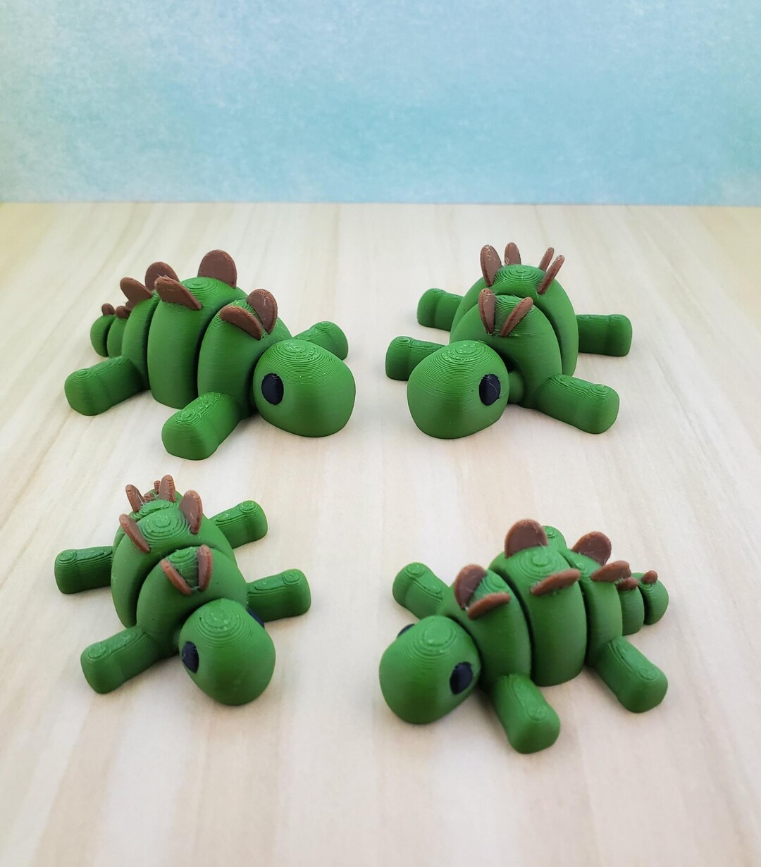 3D Printed Articulating Stegosaurus Dinosaur Fidget Toy - Etsy