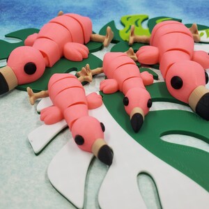 3D Printed Articulating Flamingo Fidget Toy - Etsy