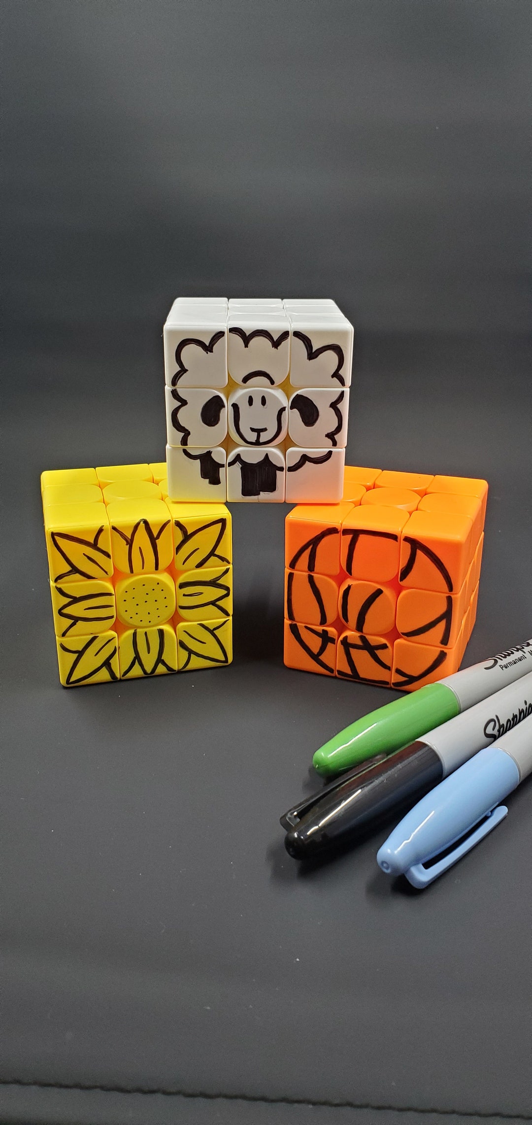 Solid Color Rubik's Cube - Design Your Own, Drawing Art Craft - Etsy