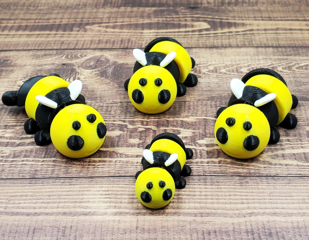 3D Printed Articulating Bee Fidget Toy - Etsy